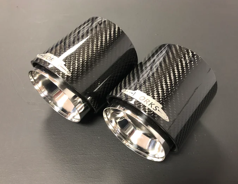 Mini Cooper F-Series (F56) JCW Stainless Steel Exhaust Tip - Carbon ...