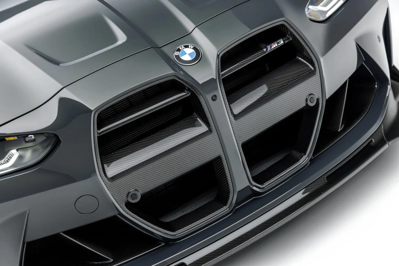 BMW M3 (G80) V Style Front Bumper Grille - Carbon – Auto M