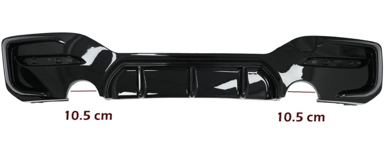 BMW 1 Series (F20) LCI M Performance Style Rear Bumper Diffuser - Glos ...