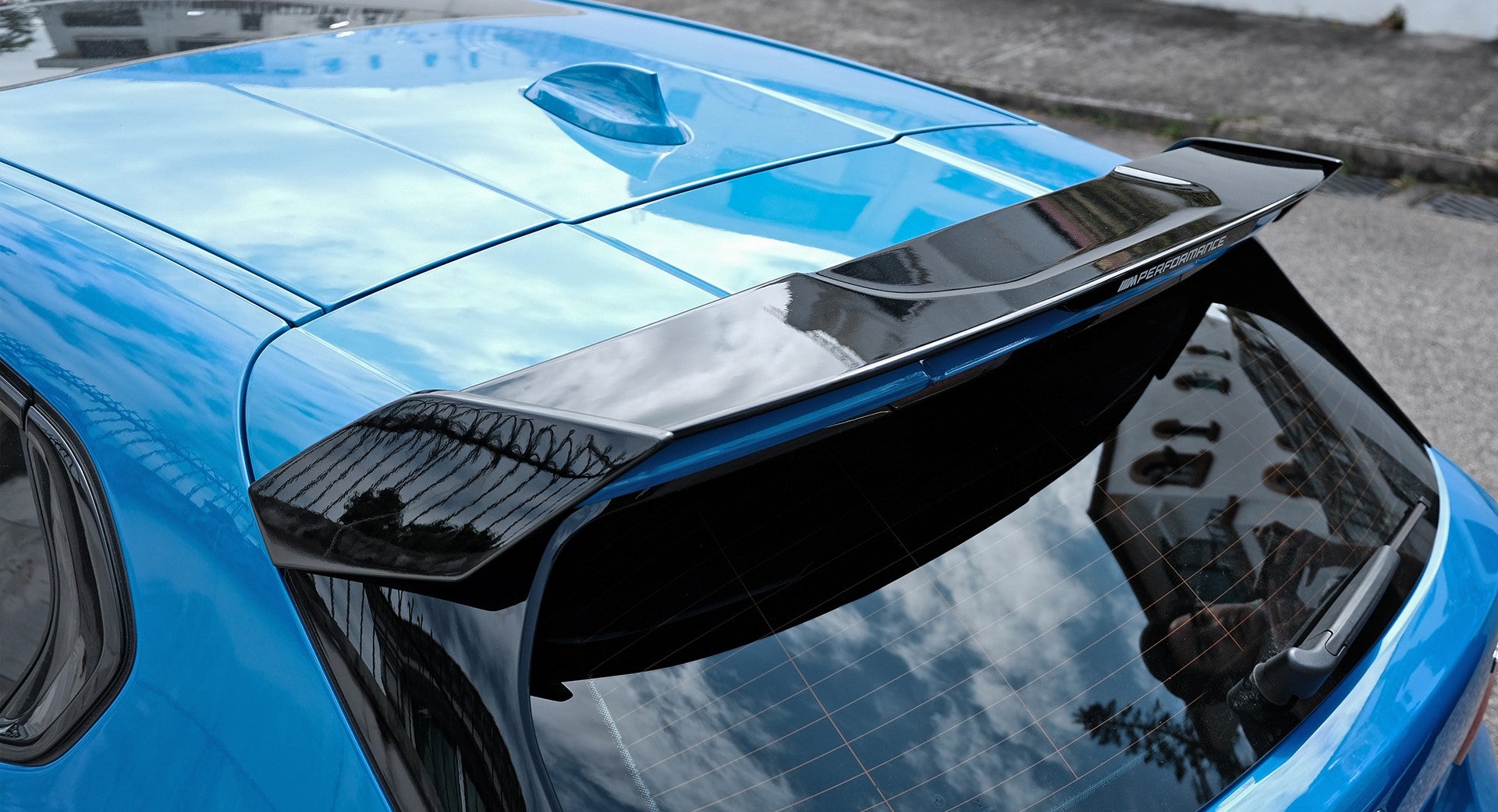 BMW 1 Series (F40) M Performance Style Rear Boot Wing - Gloss Black ...