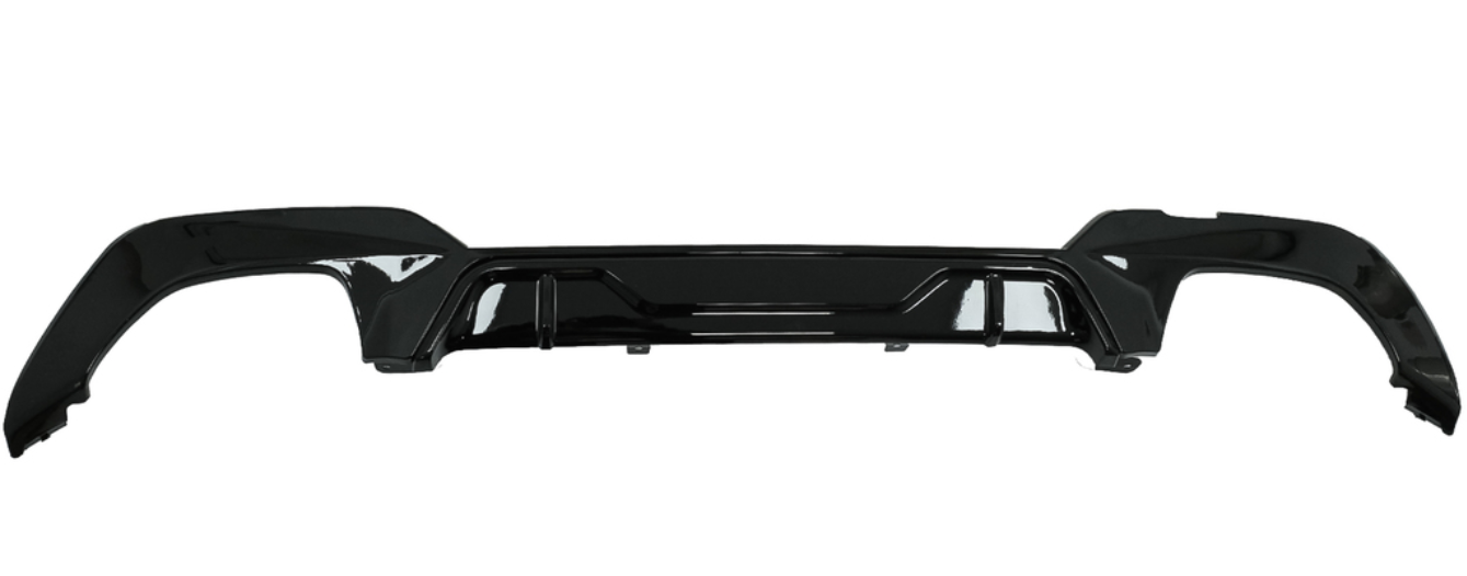 BMW 3 Series (G20) MP Style Wide Exhaust Rear Bumper Diffuser - Gloss ...