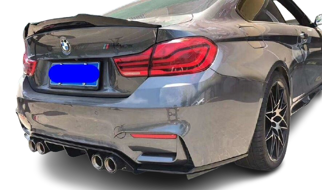 BMW M4 (F82) V Style Rear Boot Spoiler - Gloss Black – Auto M