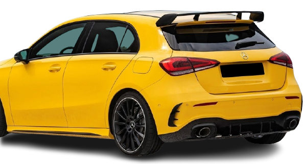 Mercedes A-Class (W177) A45s AMG Style Rear Bumper Aero Canard Flicks ...